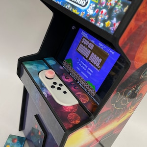 Mario Nintendo Switch Stand Arcade Cabinet With Backlit Marquee and ...