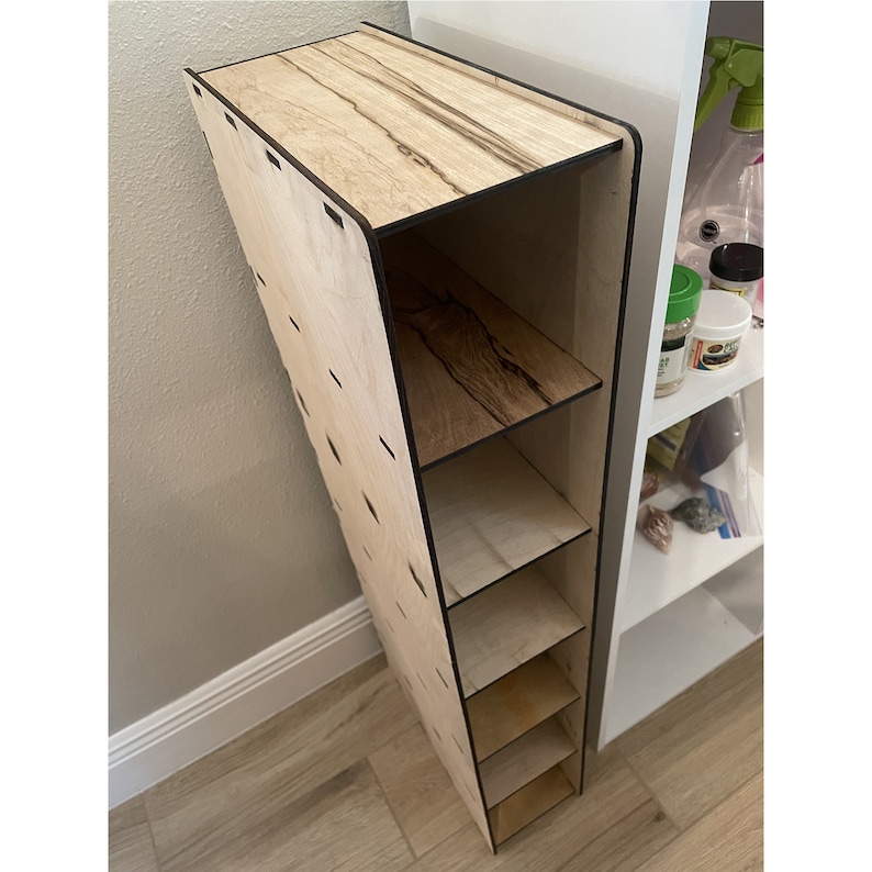 Laser Cut File Large Shelf With 6 Shelves, SVG, Ai, DXF, Light Burn ...