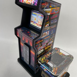 Retro Arcade Desk Top Organizer, Arcade Cabinet, Business Card Holder ...