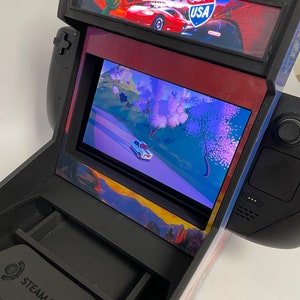 Steam Deck Stand Arcade Cabinet With Backlit Marquee and Storage ...