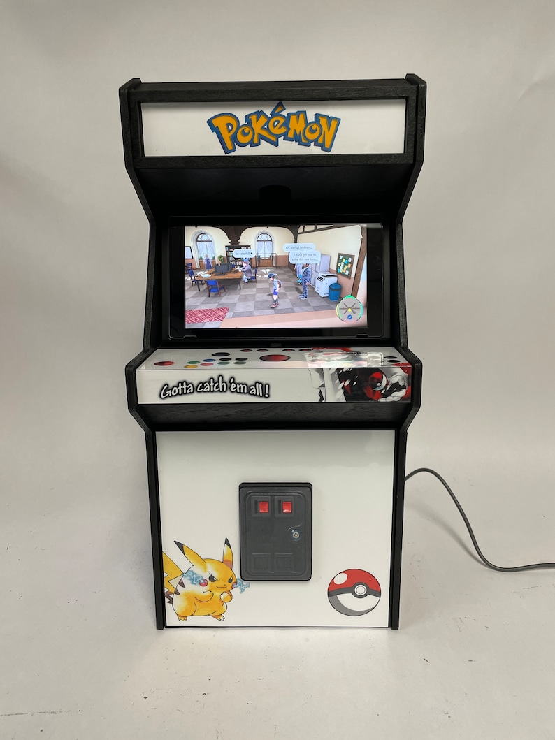 Nintendo Switch Stand Pokemon Red Blue Retro Arcade Cabinet - Etsy