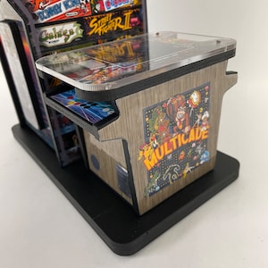 Retro Arcade Desk Top Organizer, Arcade Cabinet, Business Card Holder ...