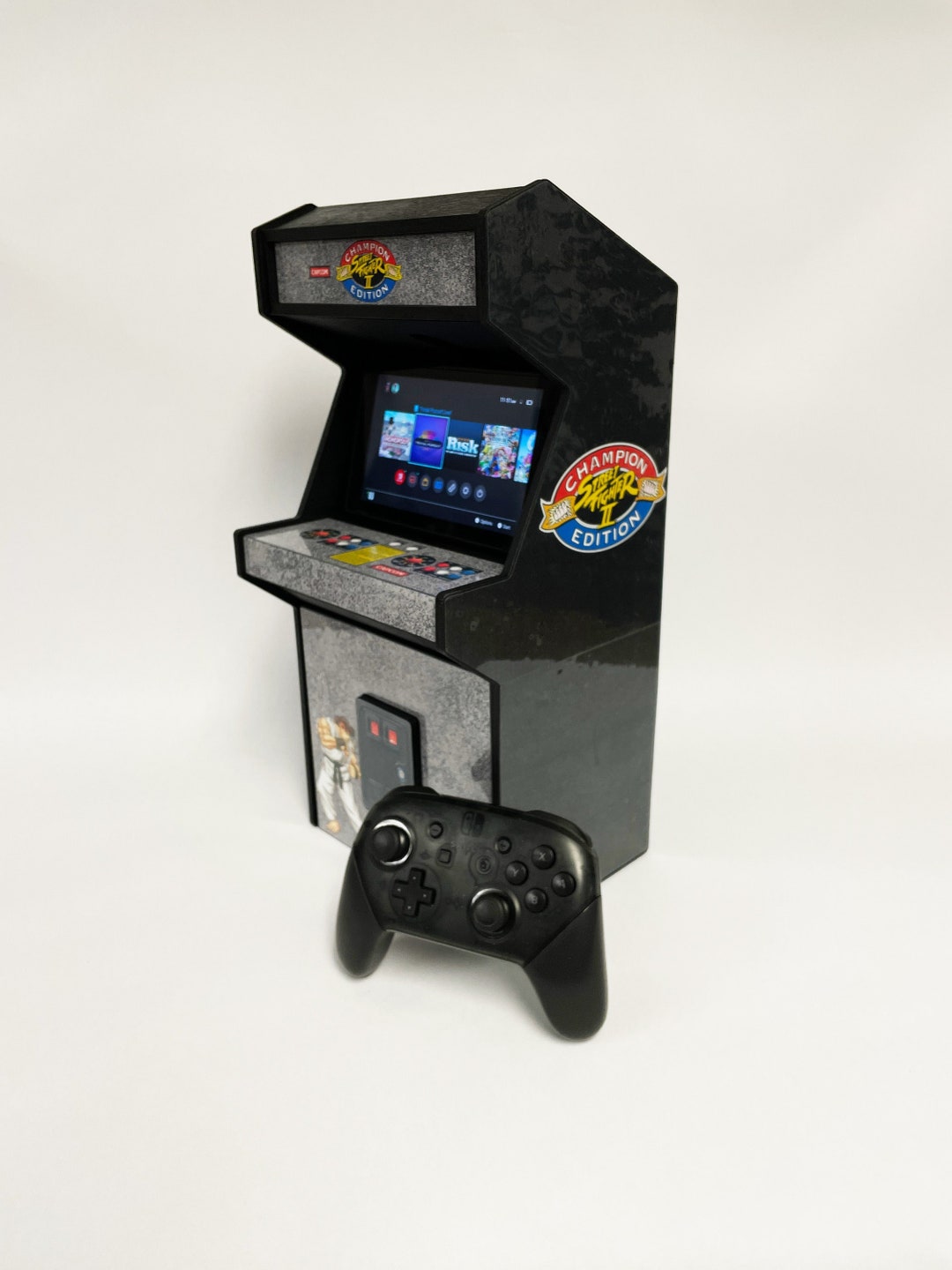 Nintendo Switch Stand Street Fighter II Retro Arcade Cabinet With ...