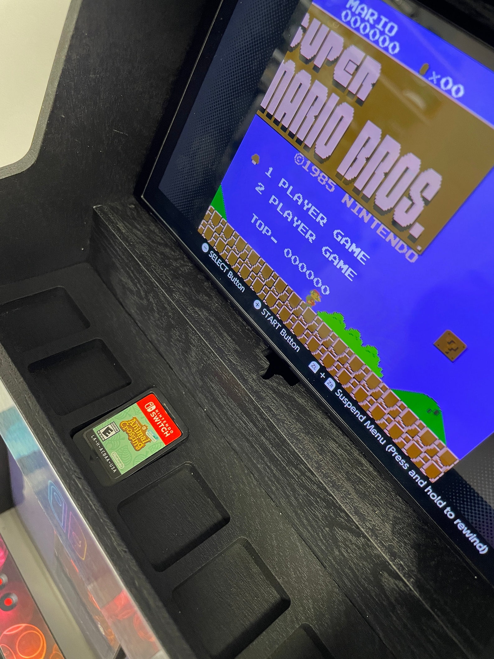 Mario Nintendo Switch Stand Arcade Cabinet With Backlit Marquee and ...