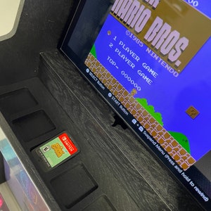Mario Nintendo Switch Stand Arcade Cabinet With Backlit Marquee and ...