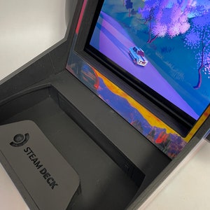 Steam Deck Stand Arcade Cabinet With Backlit Marquee and Storage ...