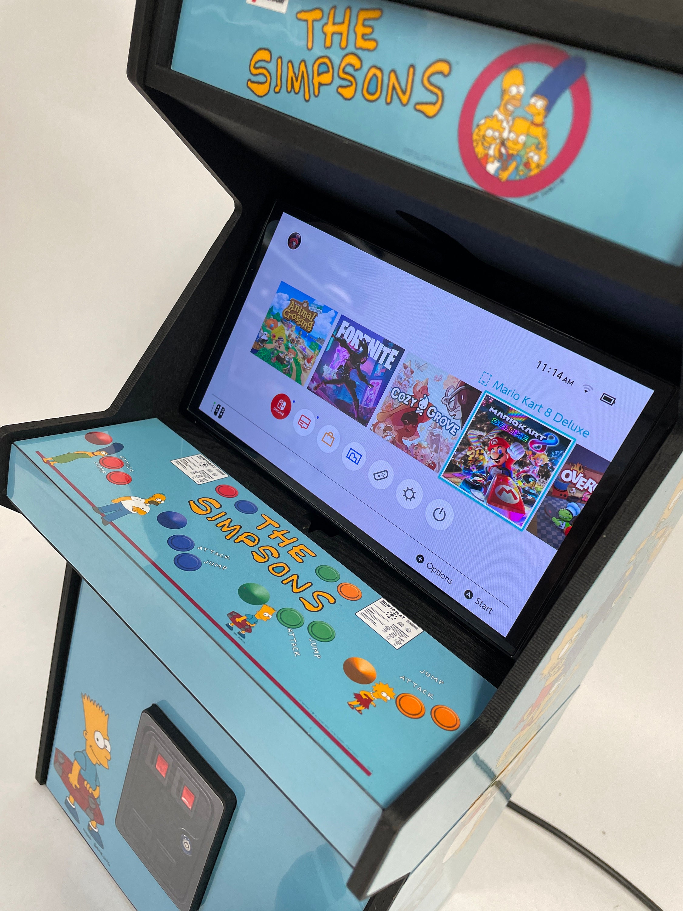 Nintendo Switch Stand Simpson Arcade Cabinet With Storage for Original ...