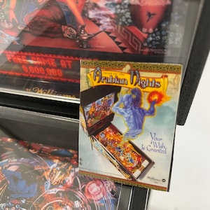 Tales of the Arabian Nights Pinball Replica Diorama 1/6th Scale Backlit ...
