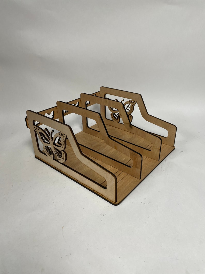 Laser Cut File Shelf Organizer With 3 Shelves SVG Ai DXF - Etsy