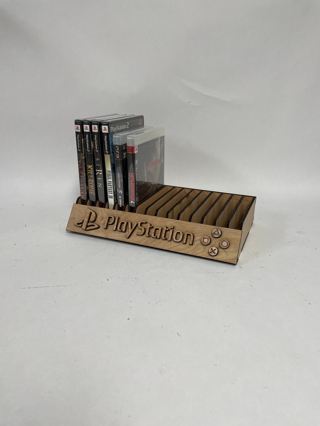 Laser Cut File Playstation Game Holder, SVG, Ai, DXF, Light Burn - File ...