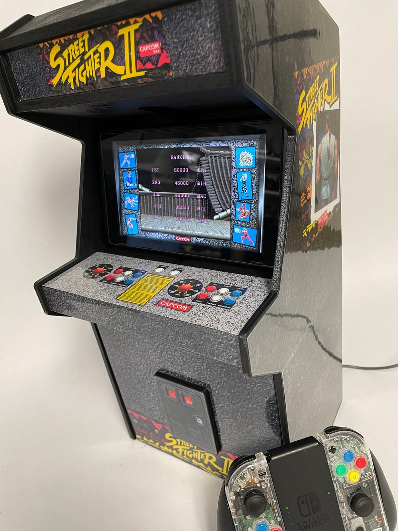 Nintendo Switch Stand Street Fighter 2 Retro Arcade Cabinet With ...