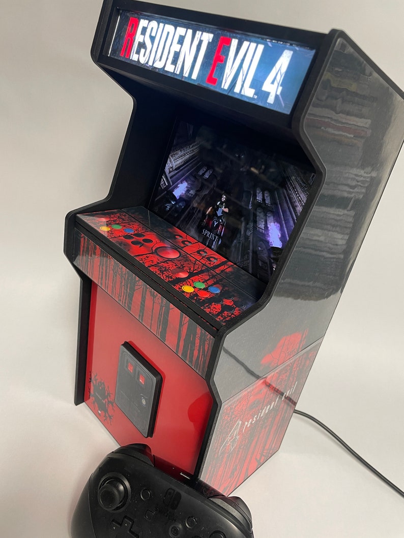 Nintendo Switch Stand: Resident Evil 4 Arcade Cabinet W/ Backlit ...