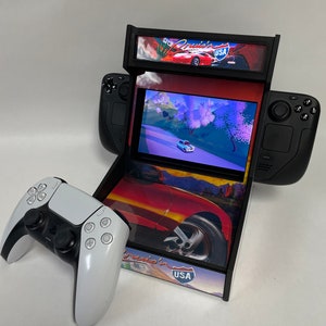 Steam Deck Stand Arcade Cabinet With Backlit Marquee and Storage ...