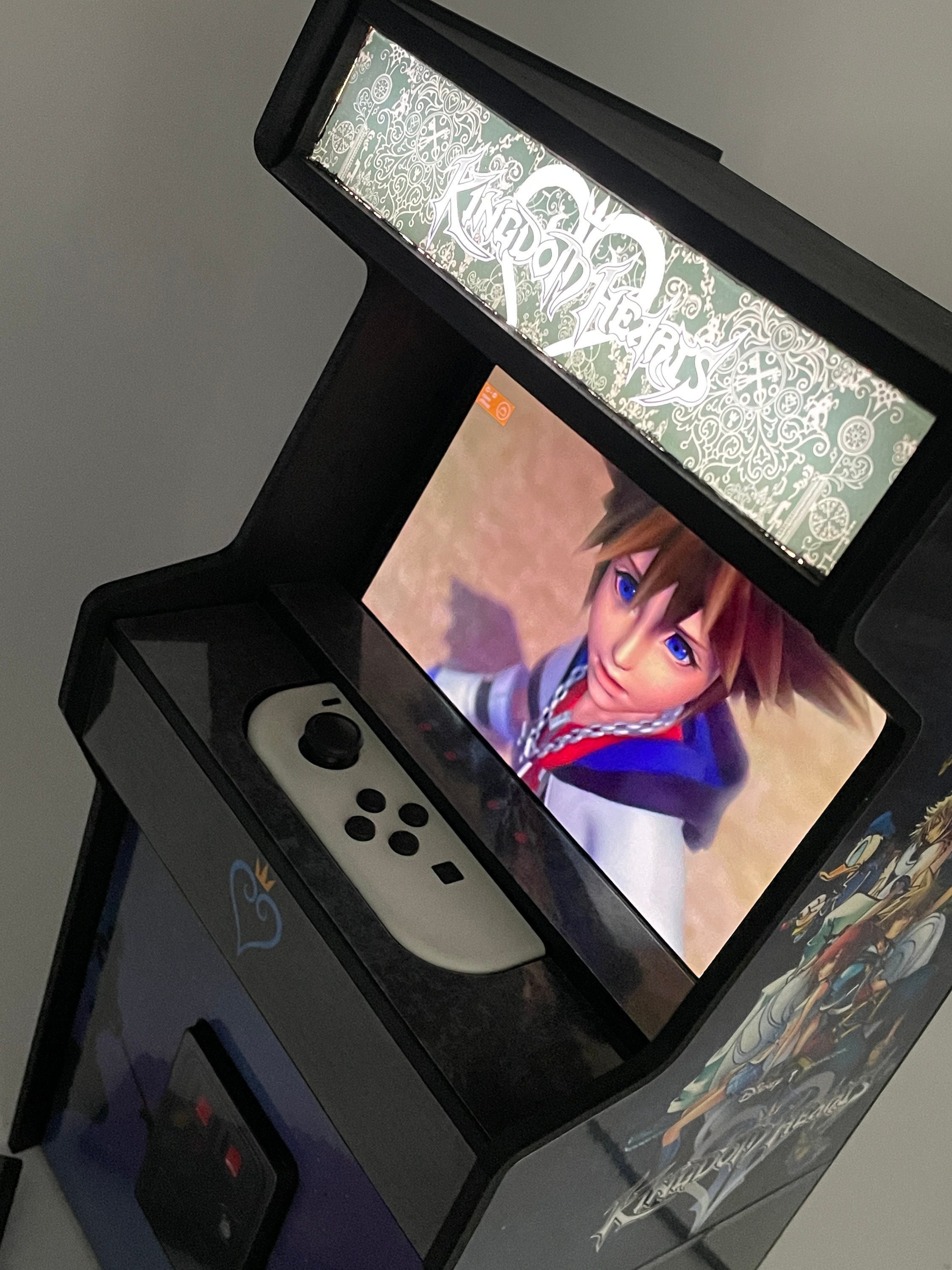 Kingdom Heart Nintendo Switch Stand Arcade Cabinet With Backlit Marquee ...
