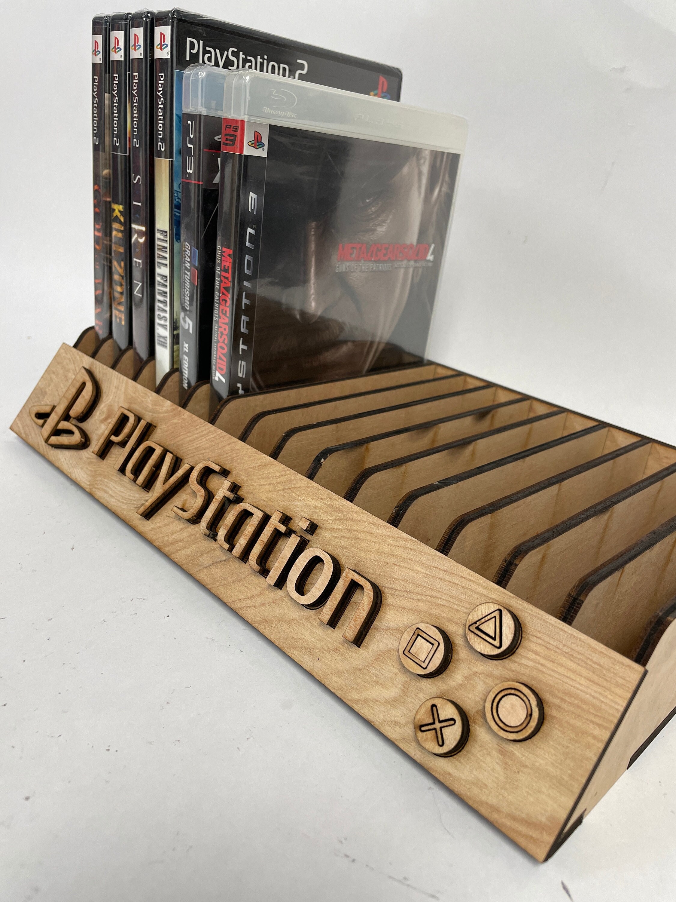 Laser Cut File Playstation Game Holder, SVG, Ai, DXF, Light Burn - File ...