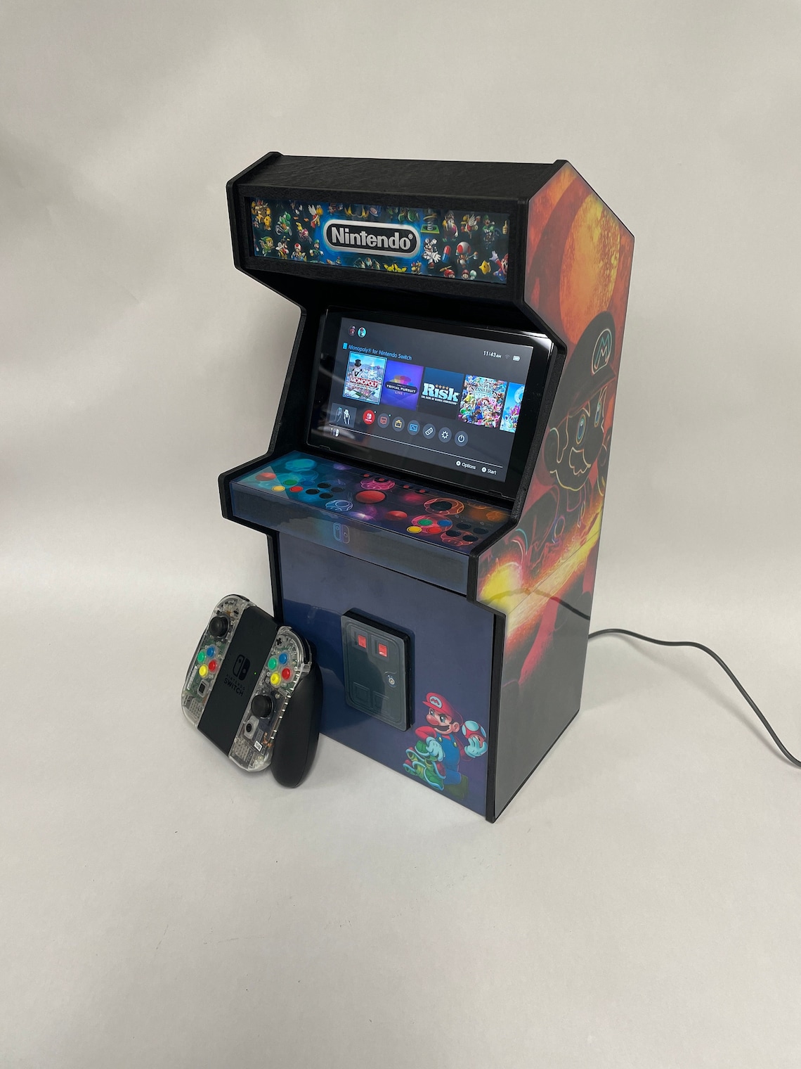 Nintendo Switch Stand Retro Arcade Cabinet With Storage for - Etsy