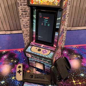 Nintendo Switch Vertical Stand Retro Arcade Cabinet With Backlit ...