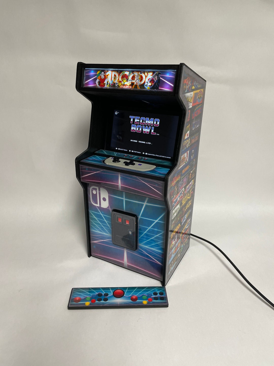 Nintendo Switch Stand Retro Arcade Cabinet With Backlit Marquee and ...