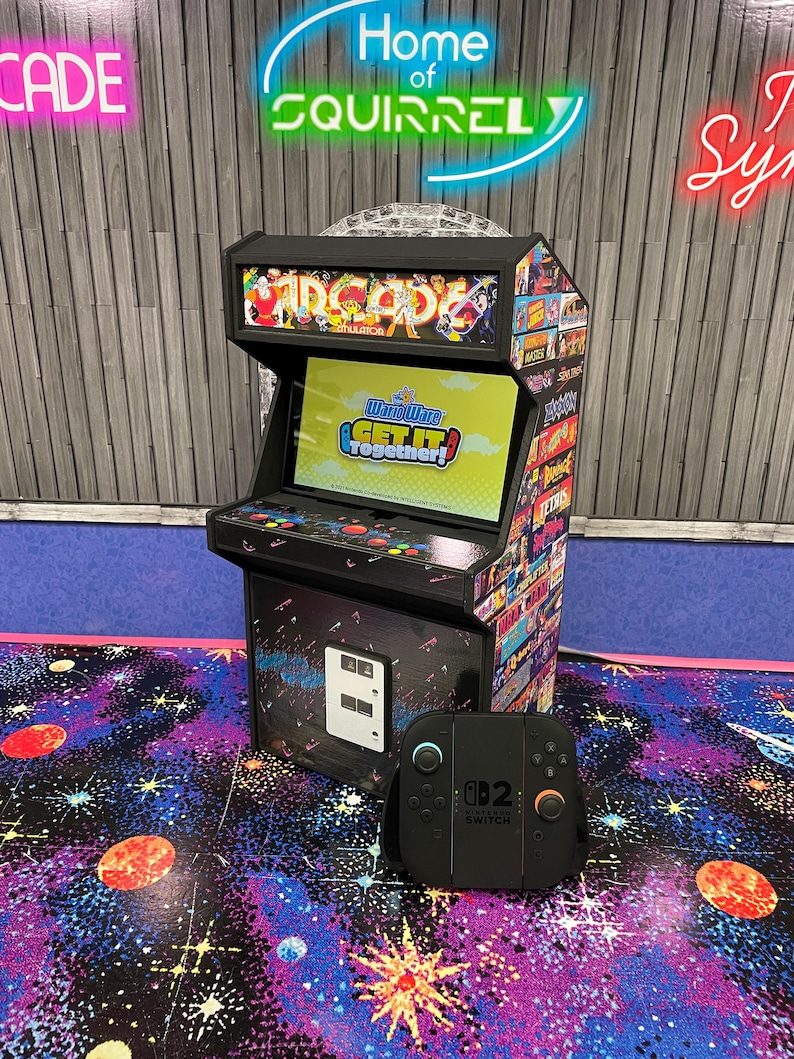 Nintendo Switch 2 Desktop Stand Retro Arcade Cabinet With Storage - Etsy
