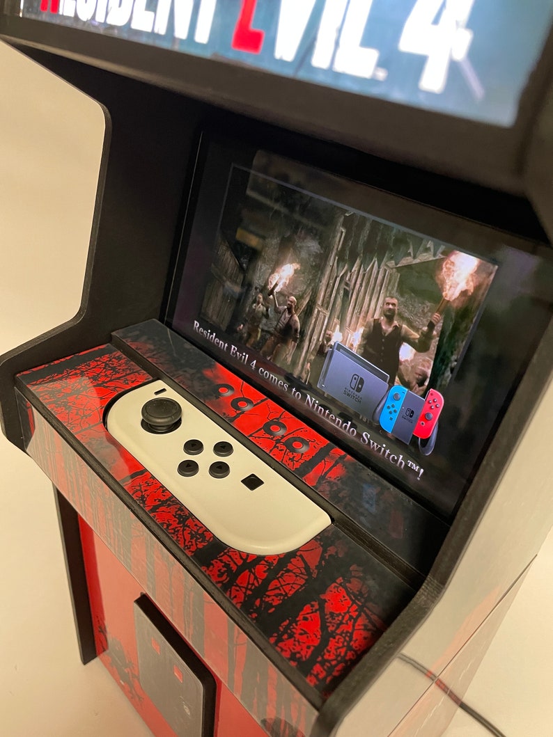 Nintendo Switch Stand: Resident Evil 4 Arcade Cabinet W/ Backlit ...