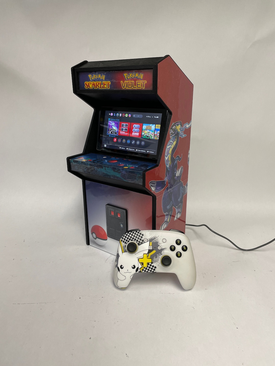 Nintendo Switch Stand Pokemon Scarlet Violet Retro Arcade Cabinet With ...