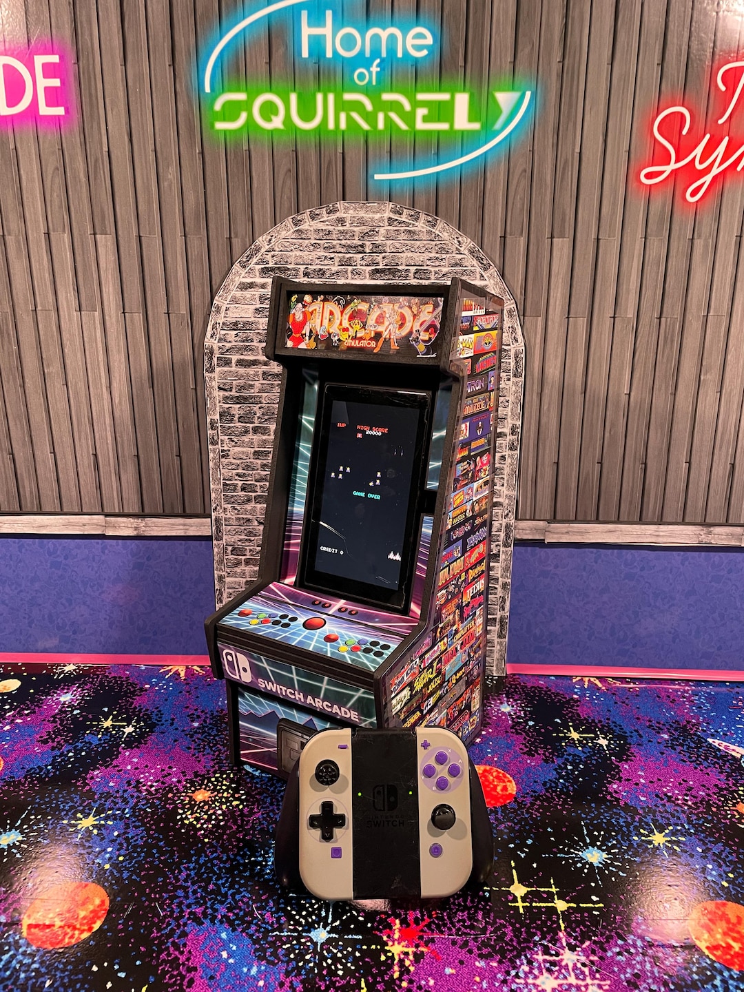 Nintendo Switch Vertical Stand Retro Arcade Cabinet With Backlit ...