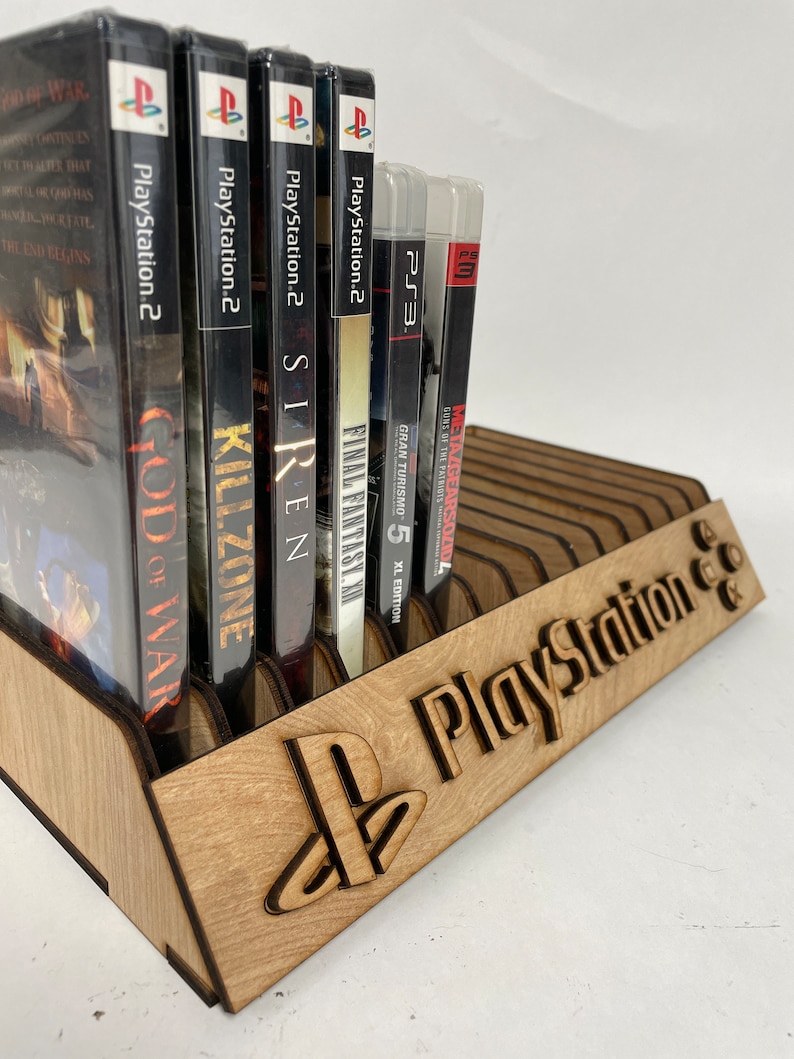 Laser Cut File Playstation Game Holder, SVG, Ai, DXF, Light Burn - File ...