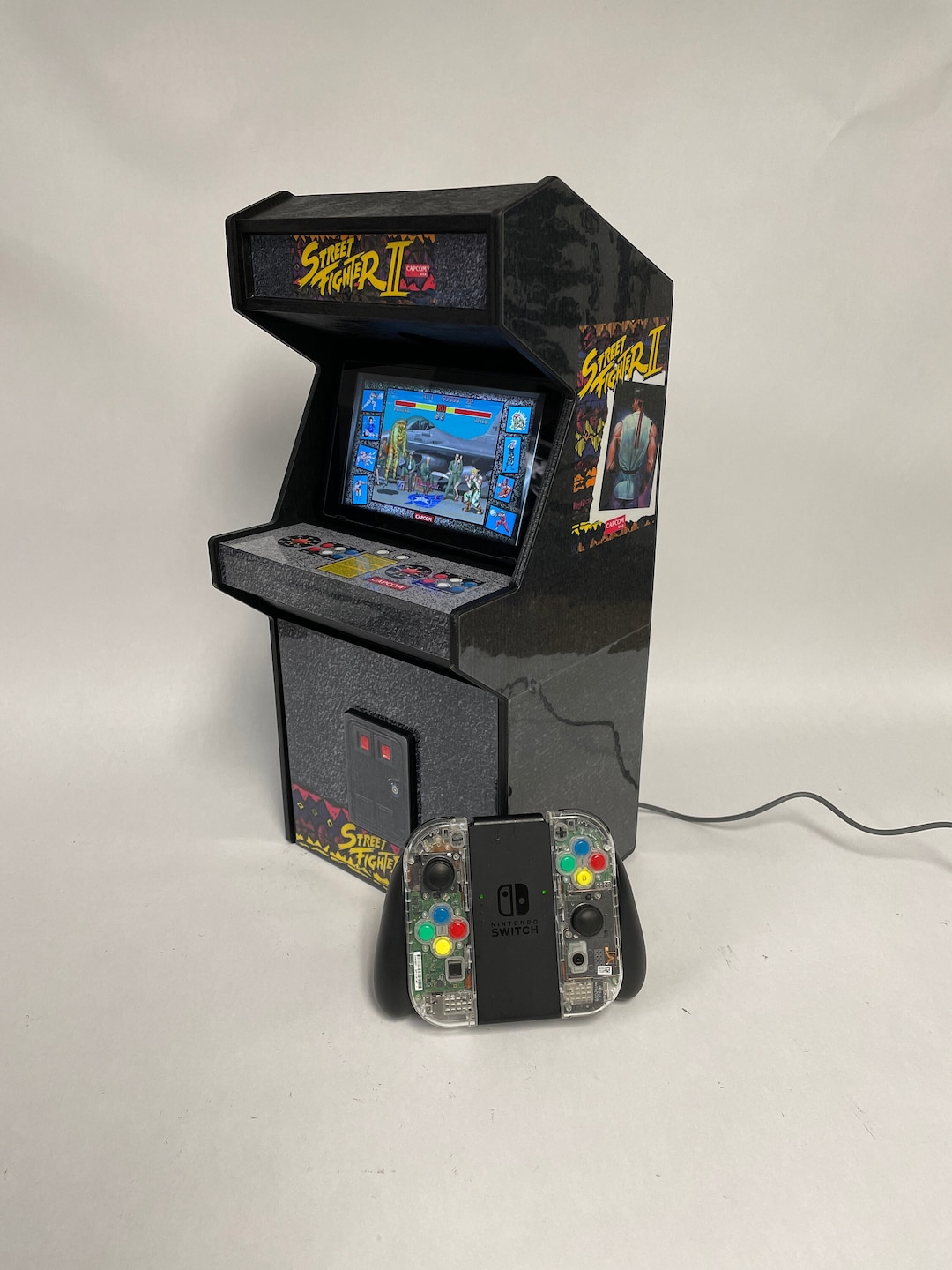Nintendo Switch Stand Street Fighter 2 Retro Arcade Cabinet With ...