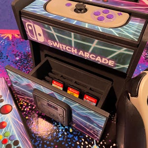 Nintendo Switch Vertical Stand Retro Arcade Cabinet With Backlit ...