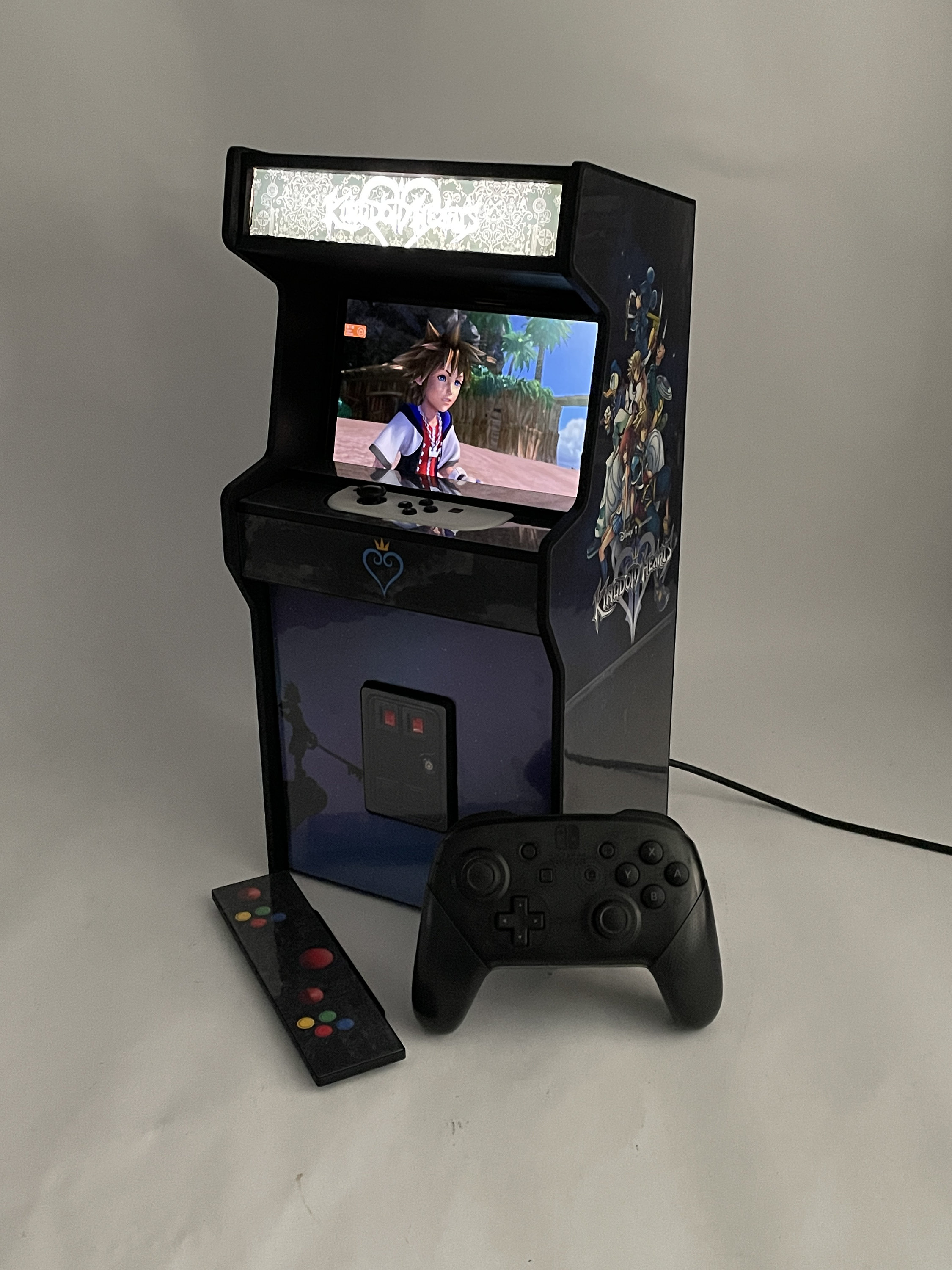 Kingdom Heart Nintendo Switch Stand Arcade Cabinet With Backlit Marquee ...