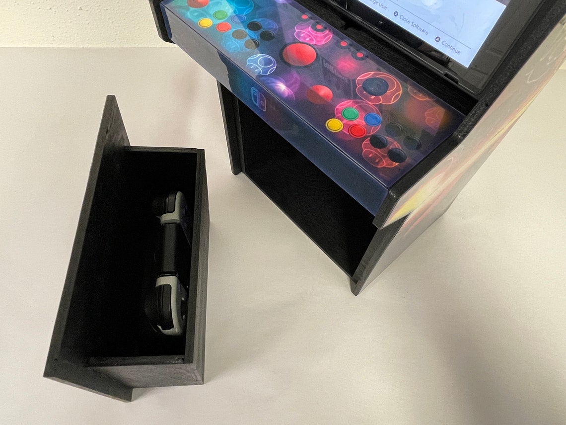 Nintendo Switch Stand Retro Arcade Cabinet With Storage for - Etsy