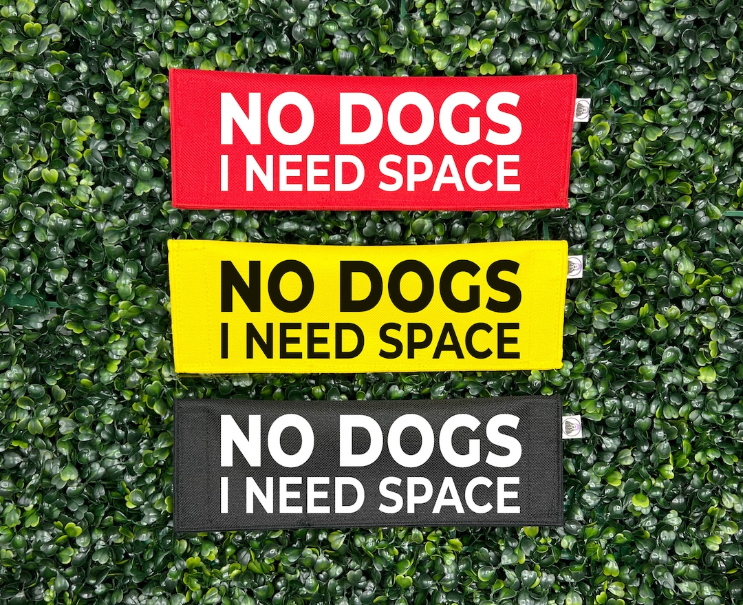 No Dogs - I Need Space | Dog Leash Sleeve | Lead Cover | Leash Sign - Etsy