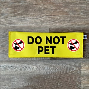 Dog Leash Sleeve | Do Not Pet With Icons | Lead Cover | Leash Sign - Etsy