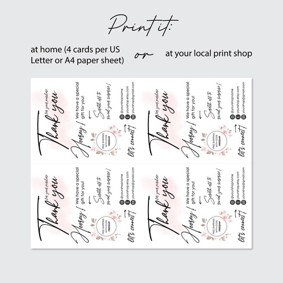 Print Off Cards