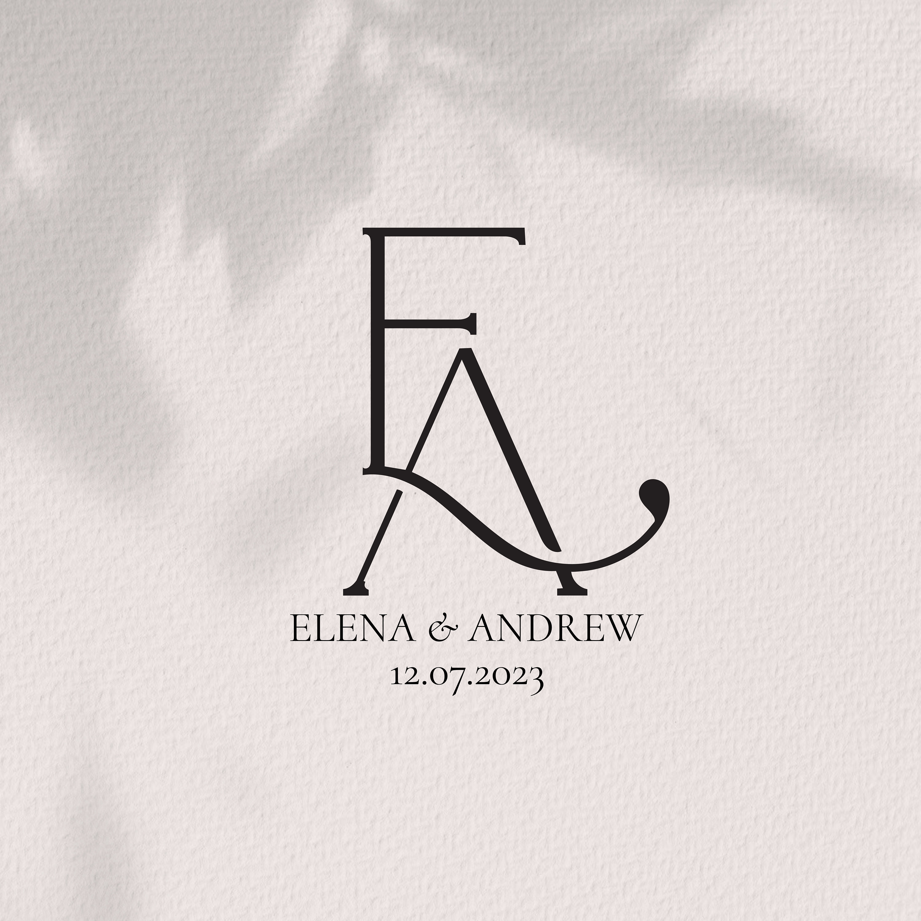 Modern Wedding Monogram, Wedding Logo, Elegant Wedding Couple Logo ...