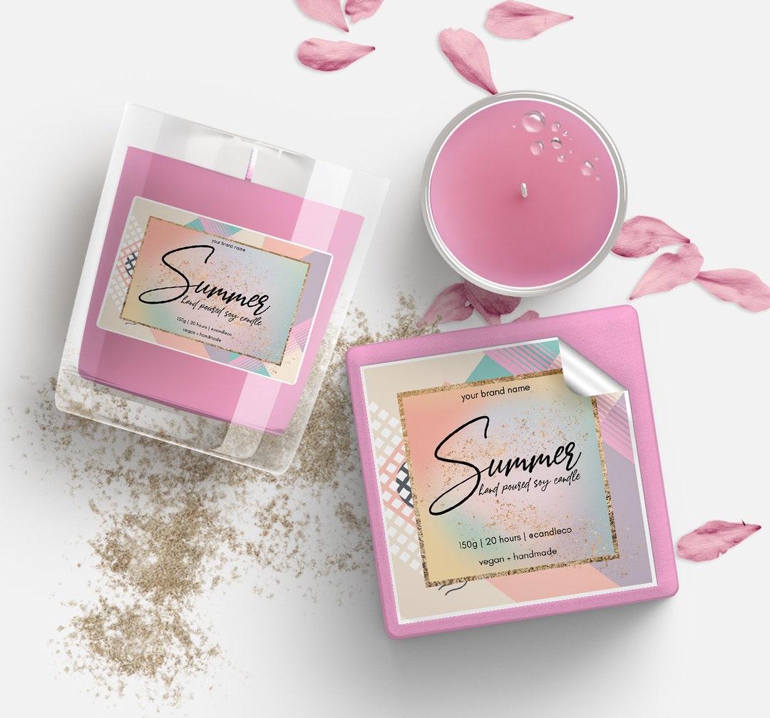 Custom Candle Label Design Perfect for Candle Business Owners Custom ...