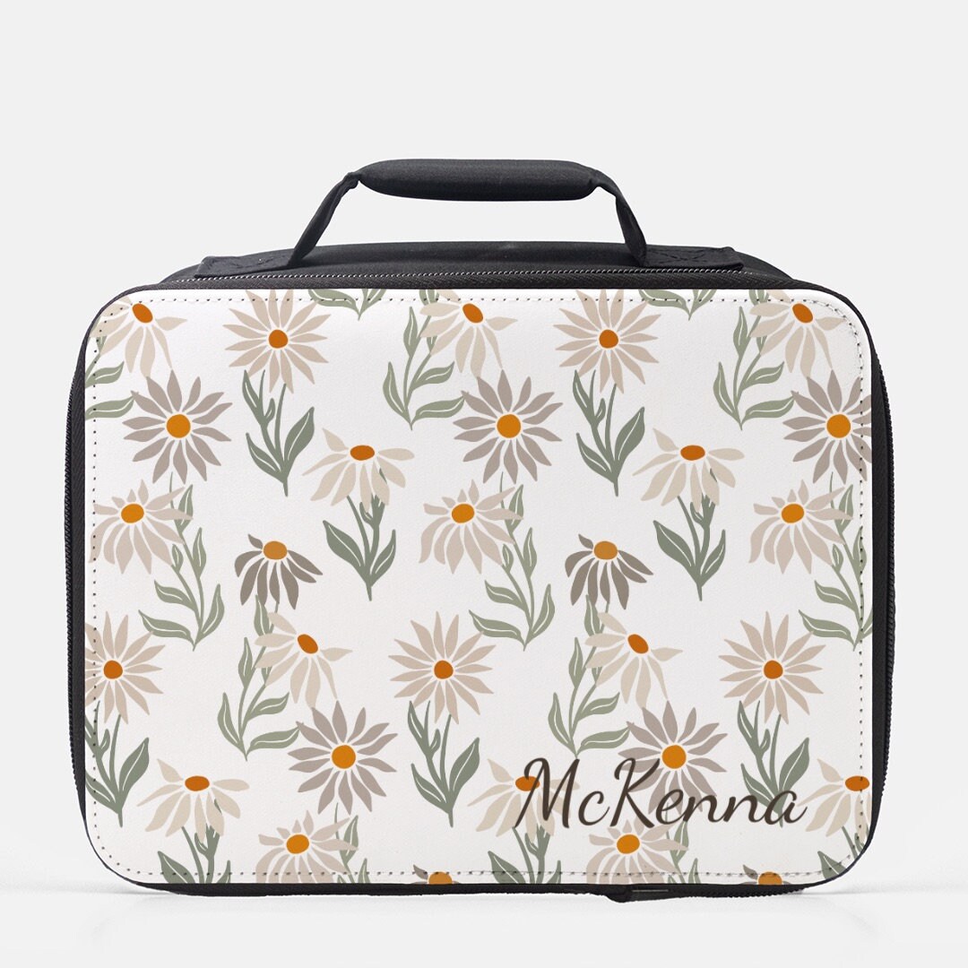 Personalized Floral Lunch Box, Boho Lunch Box, Back to School ...