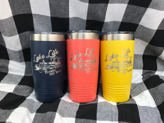 Lake Life Tumbler Custom Cup for the Lake Drinkware - Etsy