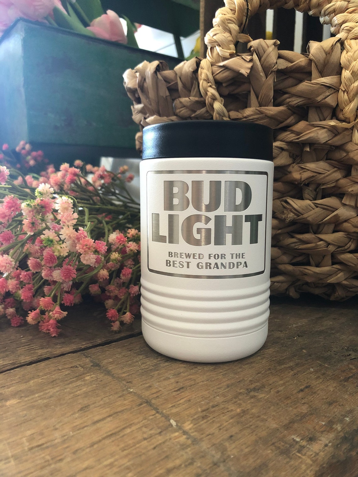 Bud Light Custom Can Cooler Best Dad or Mom Ever Bud - Etsy