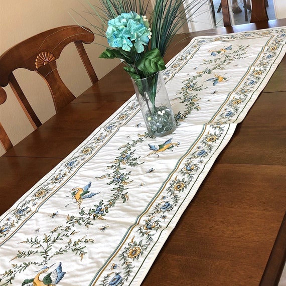 Provence Table Runner Jacquard moustiers Woven - Etsy