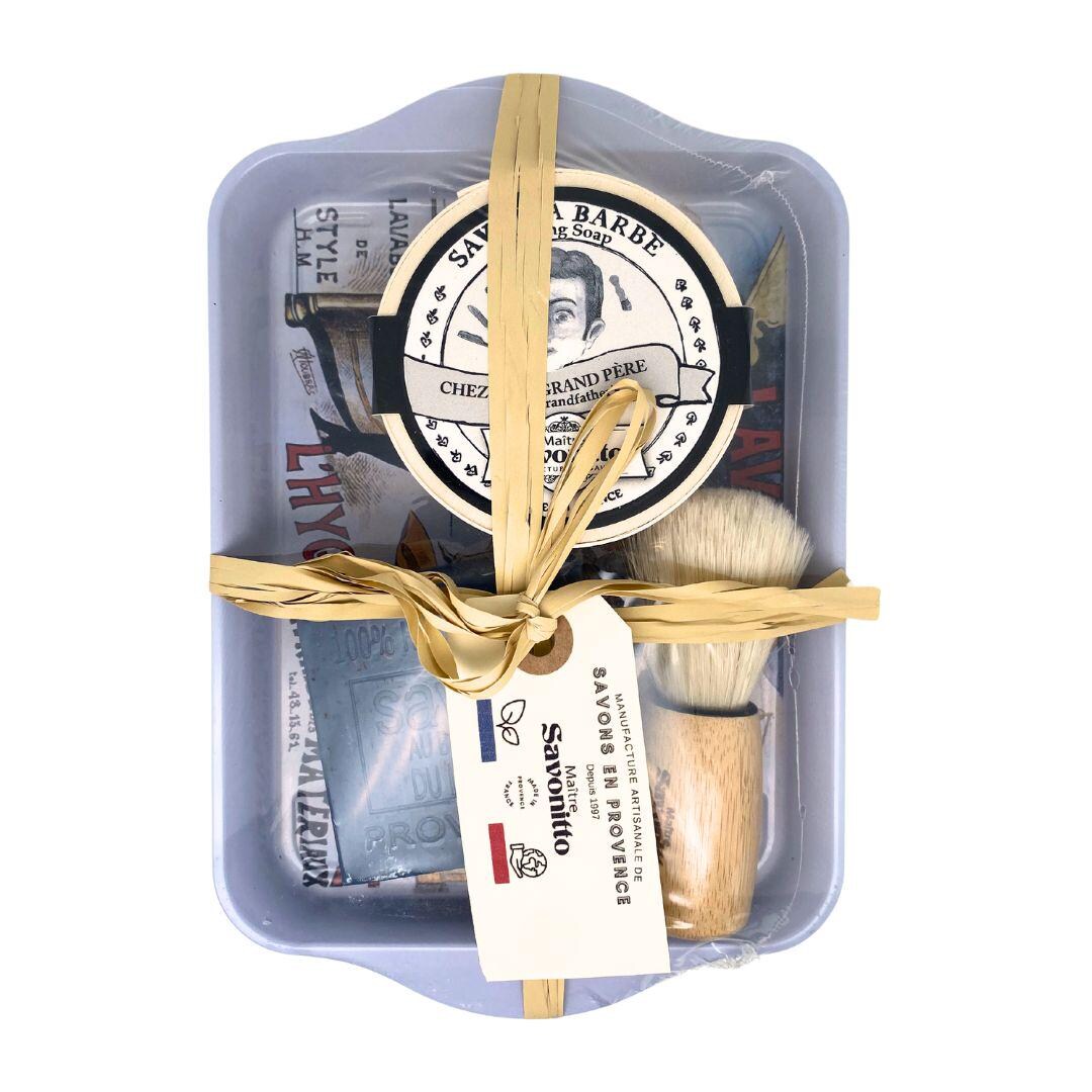 Gift Box Men's Shaving Kit Beard Care in A French Gift Tray With Men ...