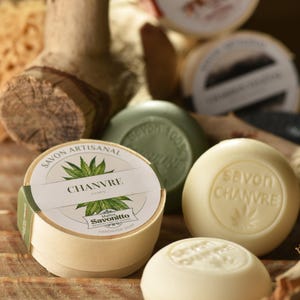 Natural Spa Round Soap in Wooden Decorative Gift Box Made in France ...