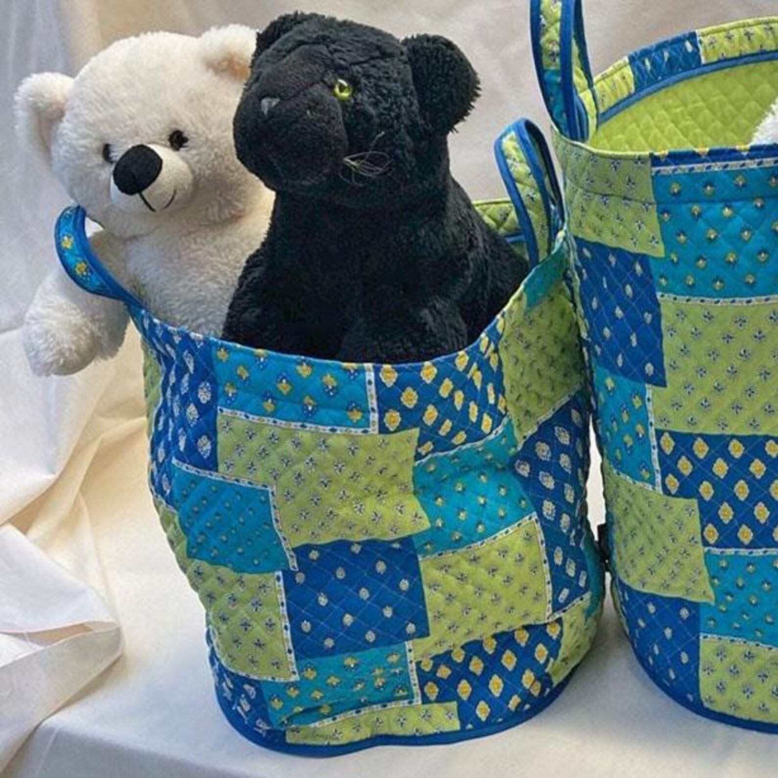French Handmade Tote Bag - Toy Basket - Blanket Basket Made in France ...