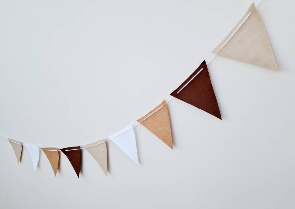 Neutral Nursery Bunting Choose Your Own Colours Nursery - Etsy UK