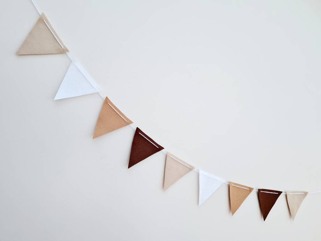Neutral Nursery Bunting Choose Your Own Colours Nursery - Etsy UK