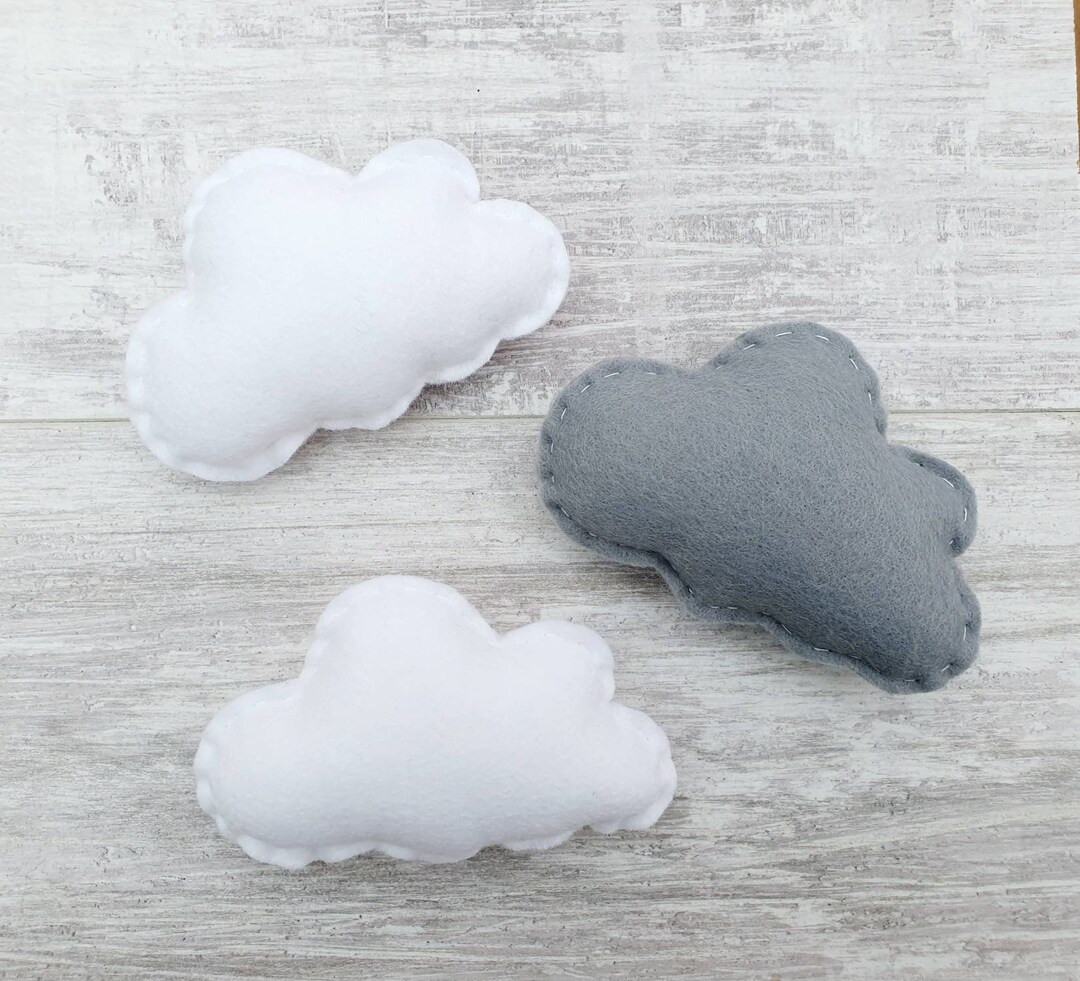 Cloud Wall Hangings Individual Felt Clouds Cloud Wall Decor - Etsy