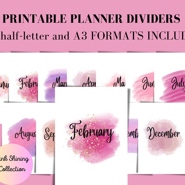 Planner Dividers - Etsy