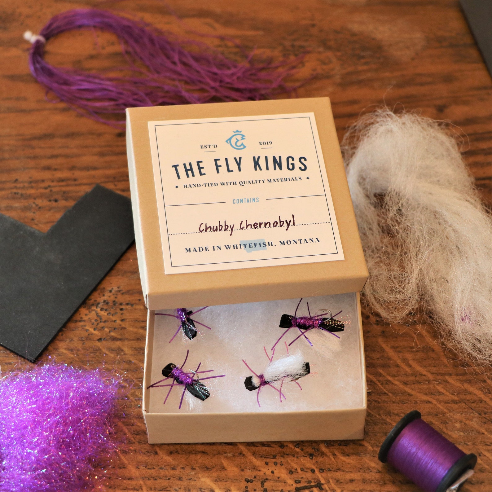 Purple Chubby Chernobyl Dry Flies | Etsy