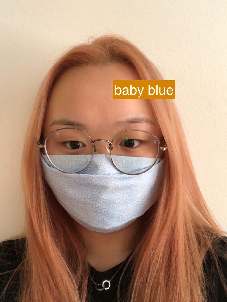 Summer Face Mask With Filter 100% Cotton Washable/reusable - Etsy