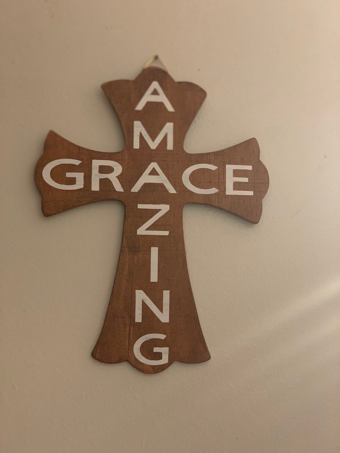 Amazing Grace Cross - Etsy